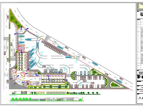 Bus Terminal In Autocad Download Cad Free 76 Mb Bibliocad