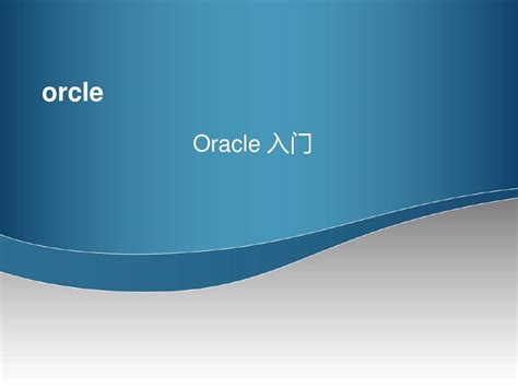 01 Oracle 入门word文档在线阅读与下载无忧文档