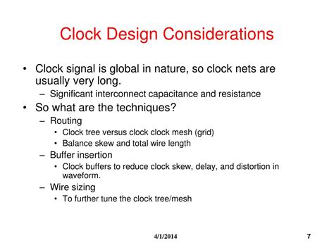 Ppt Clock Network Synthesis Powerpoint Presentation Free Download