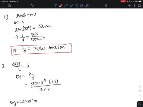 Solved Please Be Neat And Show All Work Please And Thank You 5 Pts Light Of Wavelength 550