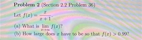 solved problem 2 section 2 2 problem 36 let f x x 1x
