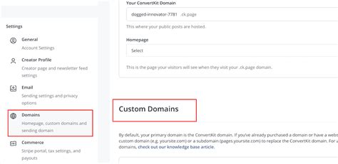 How To Add Custom Domains In Convertkit Fetchprofits
