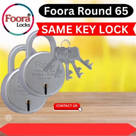 Main Door Master Key Locks Round 65 2 Lock 5 Keys Common Key Set