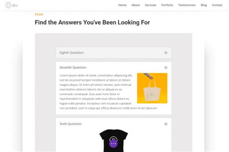 Divi Plugin Highlight FAQ Plugin