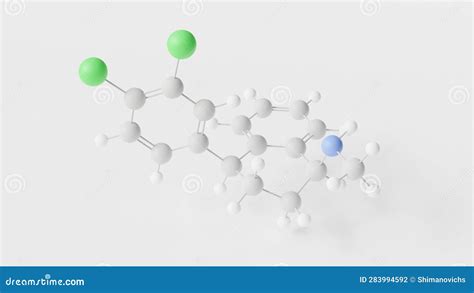 Sertraline Molecule Molecular Structures Selective Serotonin Reuptake