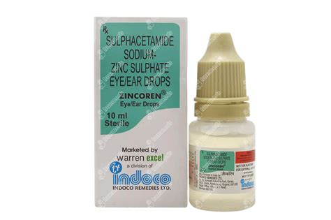 Zincoren 12 Eye Drops 10 Ml Uses Side Effects Dosage Price Truemeds