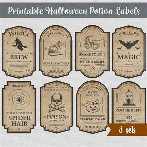 potion label template