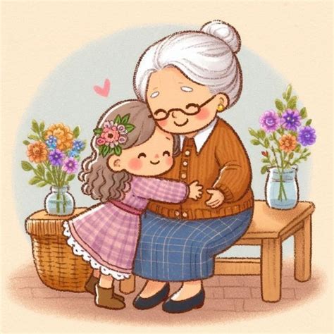 Pin By Lucy Olivieri On Illustration Cartoon Grandma Cute Drawings