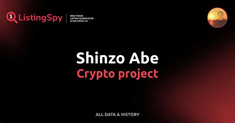 Shinzo Abe Crypto Project Shinzo Token Listings Events Analysis Listingspy