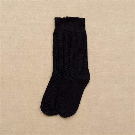 Black Merino Wool Socks Uk 7 12 Mahala Homewares And Accessories
