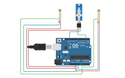 circuit design uebung tinkercad arduino uno sensor aufgabe 2 tinkercad