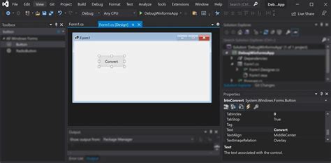Winforms The Basics Of Debugging Using Visual Studio