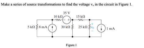 Solved Make A Series Of Source Transformations To Find The