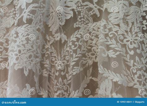 Wedding Dress Lace Texture Stock Image Image Of Fabric 109514841