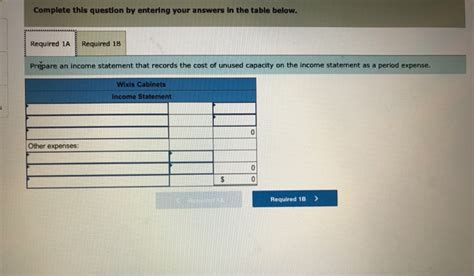 solved 18 exercise 2b 1 overhead rate based on capacity