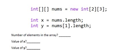 Solved Int Nums New Int 2 3 Int X Numslength