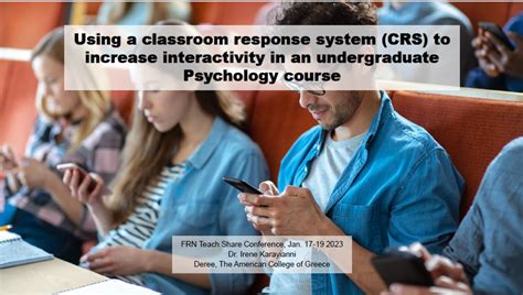 Using Classroom Response Systems To Increase Interactivity In An