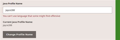 Username Filter Broken Rminecraft