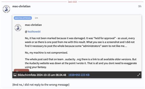 Can T Open Old Windows Aup Files With Latest Audacity On Mac MacOS Audacity Forum