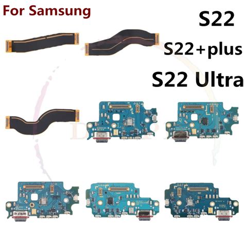 100 오리지널 Usb 충전기 충전 포트 도크 커넥터 메인 마더보드 플렉스 케이블 삼성 S22 플러스 울트라 5g S908 Aliexpress
