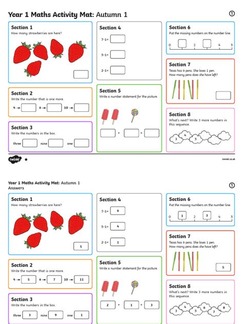 Y1 Maths Mat 1 Pdf