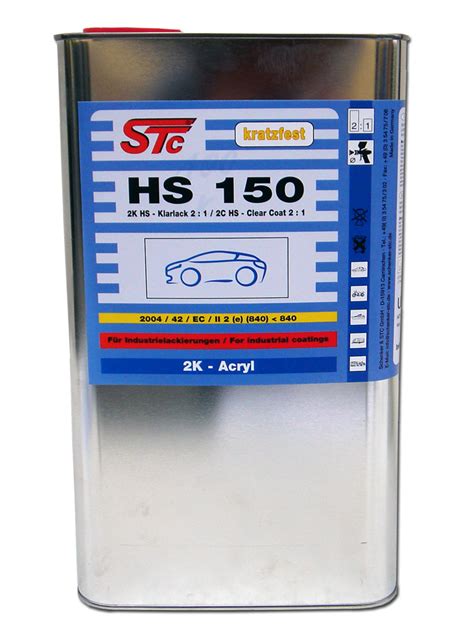Hs 150 2k Acryl Klarlack 21 Kratzfest
