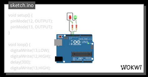 Led2 Wokwi Esp32 Stm32 Arduino Simulator