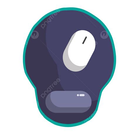 Gambar Mouse Putih Dengan Vektor Mousepad Mouse Mouse Pad Clipart