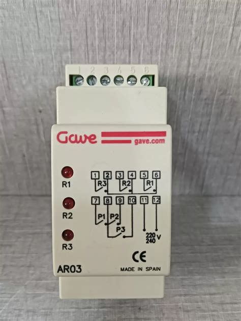 Used Gave Ar03 Simultaneous Alternating Relay 3 Output Orbit Surplus