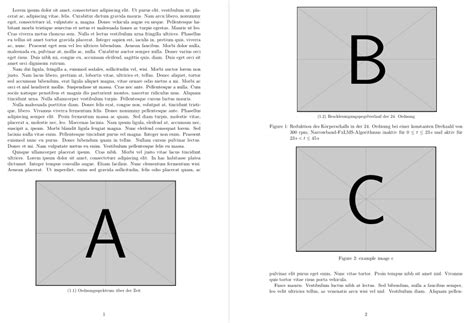 table of contents page break between two images tex latex stack
