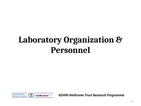Module 2 Gclp Laboratory Organization And Personnel Ppt