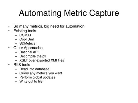 Ppt Uml Metrics Powerpoint Presentation Free Download Id5671829