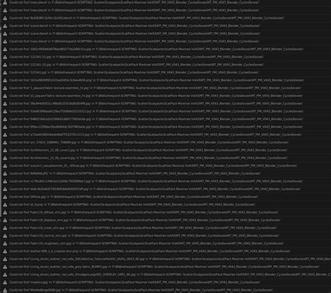 Library Impossible To Locate Missing Files Blender Stack Exchange