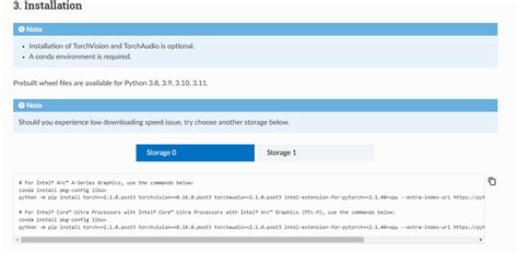 problème extension intel pour pytorch intel community