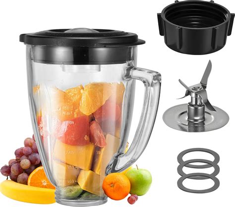 6 Cup Blender Glass Jar With Blade，including 1 Glass Jar