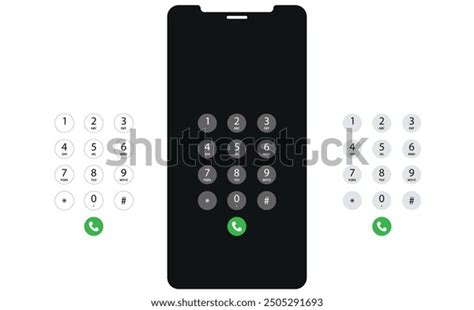 Phone Dial Screen Ui Smartphone Dial Stock Vector Royalty Free 2505291693 Shutterstock