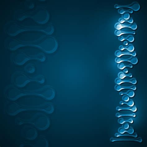 Premium Vector Abstract Dna Futuristic Molecule