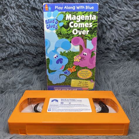 Blues Clues Magenta Comes Over Vhs 2000 Nick Jr Nickelodeon Blue