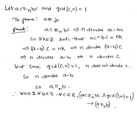 [solved] the greatest common divisor c of a and b denoted as c gcd