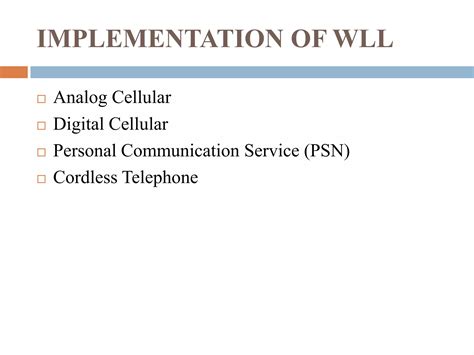 Wireless Local Loop Pptx
