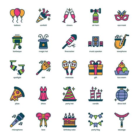 Party Icon Pack For Your Website Design Logo App And User Interface