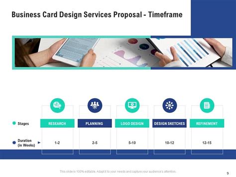 Business Card Design Services Proposal Powerpoint Presentation Slides Presentation Graphics