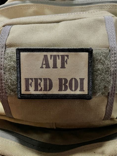 Atf Fed Boi Morale Patch Custom Velcro Morale Patches