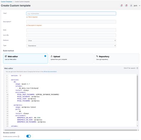 How To Easily Deploy A Full Stack Application In Portainer With Templates