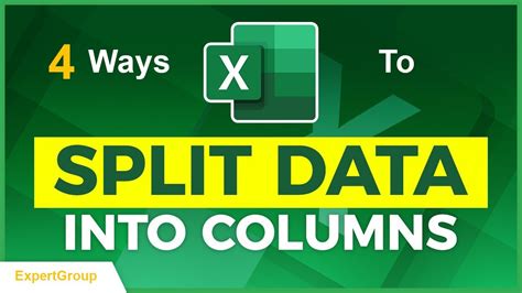 4 Easy Ways To Split Data Into Columns In Excel Youtube