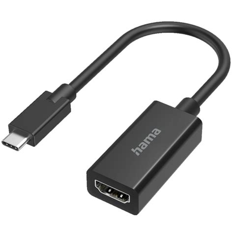 Buy Hama 200315 Video Adapter Usb C Plug Hdmi Socket Ultra Hd 4k Black Online Qatar Doha