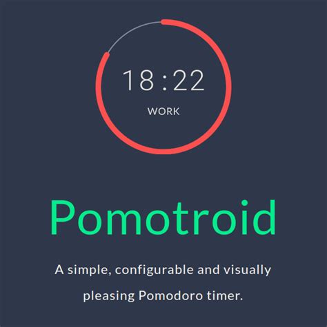 pomotroid pomodoro free app