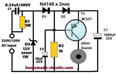 Useful Power Failure Indicator Circuits Explained Homemade Circuit Projects