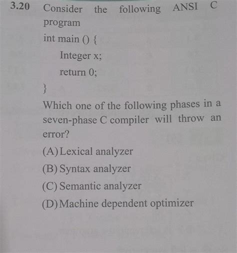 solved 3 20 ﻿consider the following ansi programint main