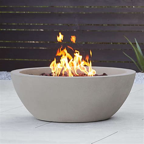 Retreat 38 Outdoor Patio Propane Fire Bowl Crate And Barrel Canada
